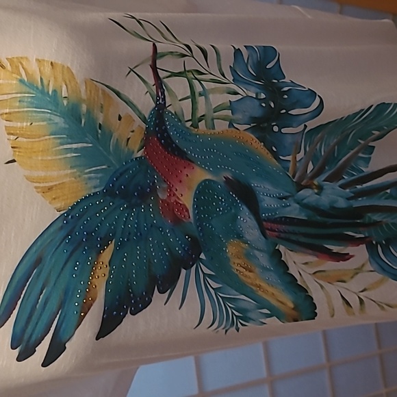 ONE WORLD | Tops | Beautiful Hummingbird Top | Poshmark
